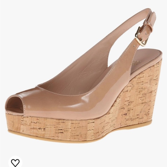 Stuart Weitzman | Shoes | Stuart Weitzman Open Toe Platform Wedge ...